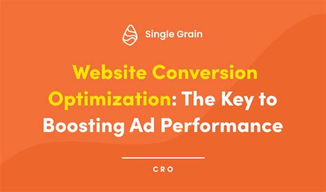 website conversion optimization boosting ad performance
