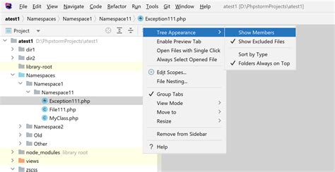 Files Tree Disable Class Members Unfolding Ides Support Intellij