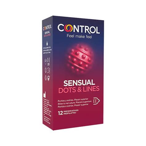 control sensual dots and lines 12 preservativos comprar control s
