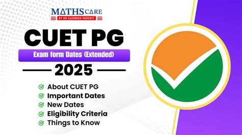 Cuet Pg 2025 Exam Form Dates Extended Mathscare