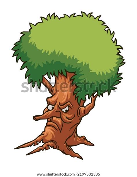 Old Tree Cartoon Vector Illustration Stock Vector Royalty Free 2199532335 Shutterstock