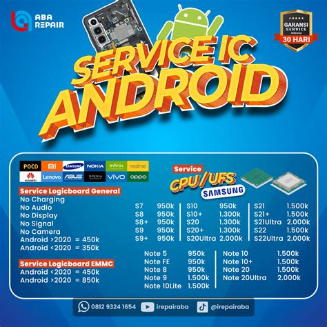 Service Cpu Iphone Ipad Macbook Android Aba Repair