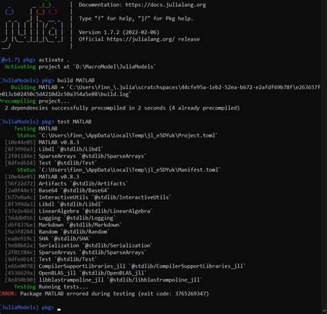 what did i do wrong when installing my matlab jl package general