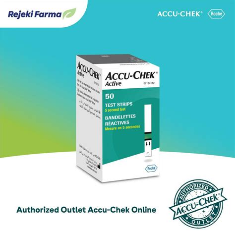 Jual Accu Check Active 50 Test Strip Cek Kadar Gula Strip Tes Isi 50 Buah Shopee Indonesia