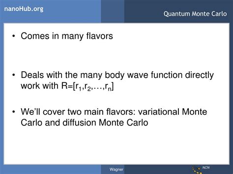 Ppt The Basics Of Quantum Monte Carlo Powerpoint Presentation Free Download Id5664394