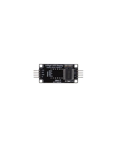Tm1637 Módulo Display Led Relógio 7 Segmentos 4 Dígitos Azul