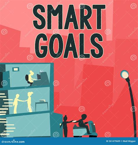 Text Sign Showing Smart Goals Conceptual Photo Mnemonic Used As A