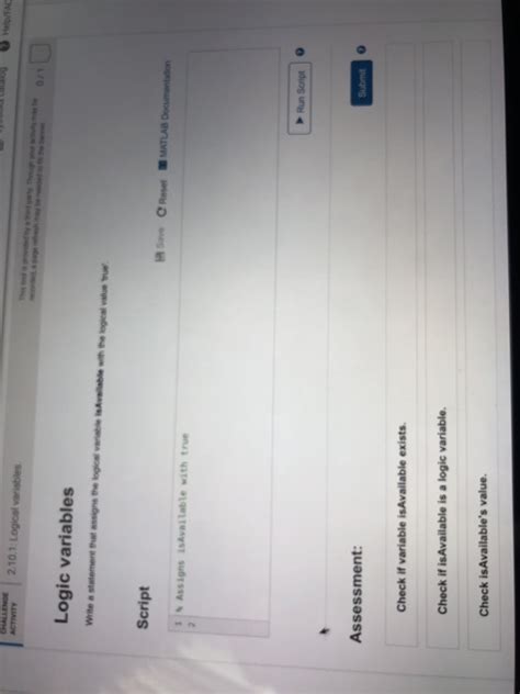 Solved Challenge Activity Helpfaq 2101 Logical Variables