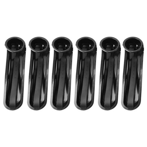Amet 6pcs Pool Eight Ball Table Pocket Rail Slide Track Plastic Billiard Table Rail Pocket