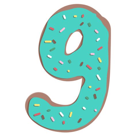 Cute Nine Numeric 58284675 Png
