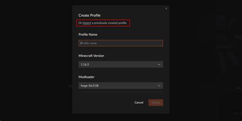 how to import a custom modpack onto your computer using curseforge