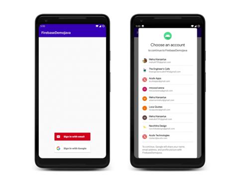 Email And Google Authentication In Android Using Firebase