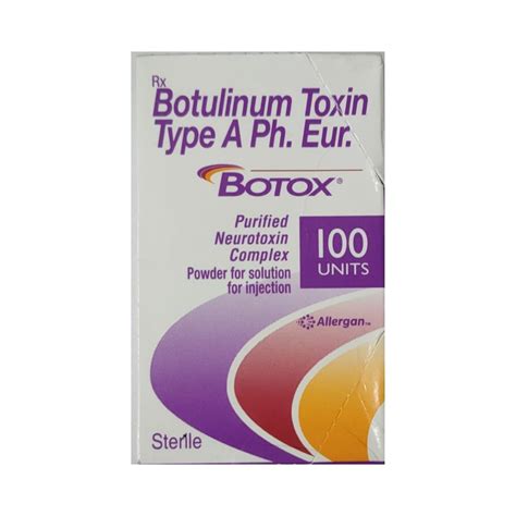 Botox Botulinum Toxin Type A Ph Eur Injection 100 Units Srk Medical Agencies Medical