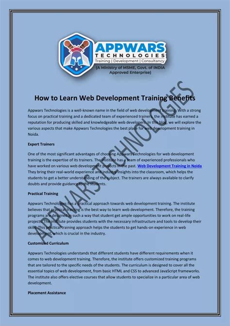 Ppt How To Learn Web Development Training Benefits Powerpoint Presentation Id12088430