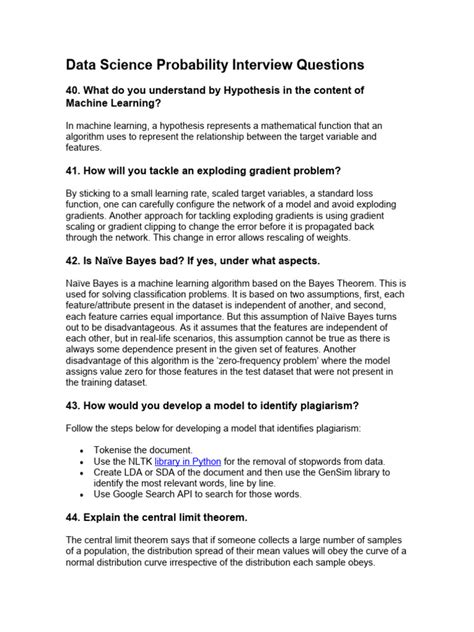common ds interview questions and answers 4 pdf machine learning