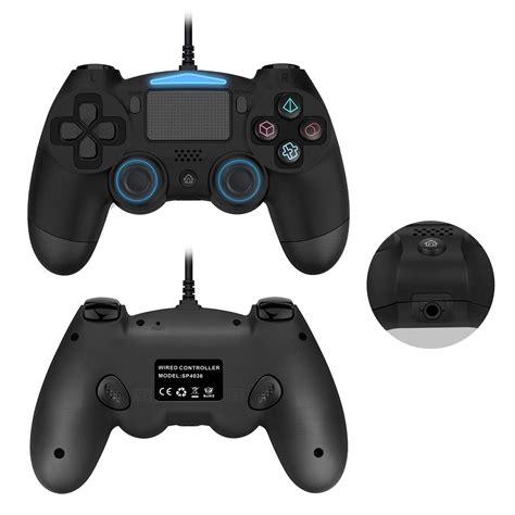 Ps Wired Controller Dual Vibration USB Wired PS Remote Controller Joystick With Additional L