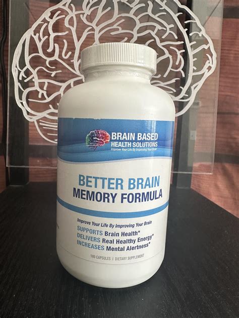 Better Brain Memory Formula 180ct Brain Based Health Solutions