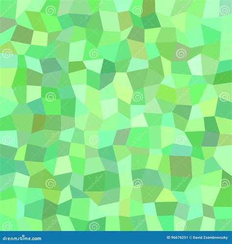 Green Abstract Tile Mosaic Pattern Background Polygonal Vector Graphic From Rectangles Stock