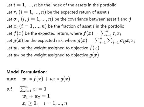 Two Objective Portfolio Optimization By Chong Jing Ting Sep 2022