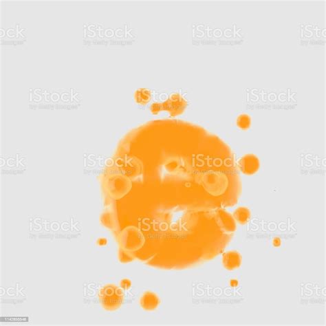 3d 문자 E 소문자입니다 흰색 배경에 고립 된 방울과 오렌지 주스 글꼴 0명에 대한 스톡 사진 및 기타 이미지 0명 3