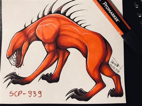 SCP 939 With Many Voices By Idiza194 Scp Scp 049 Scp 682