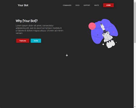 discord bot 웹사이트 템플릿 하보니 php