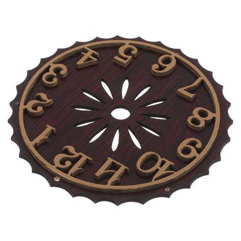 Worgeous Wall Clock Face Dial Replacement Plastic Dial Plate For DIY