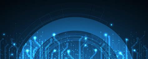 Abstract Blue Technology Background With Glowing Lines 53965757 Vector Art At Vecteezy