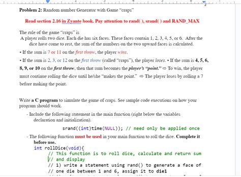 C Code Please And Follow The Instructions For