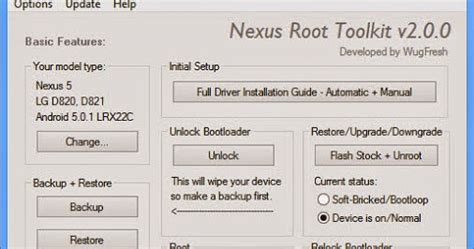 Wug Fresh Updated The Nexus Root Toolkit V 2 0 0