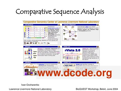 ppt comparative sequence analysis powerpoint presentation free