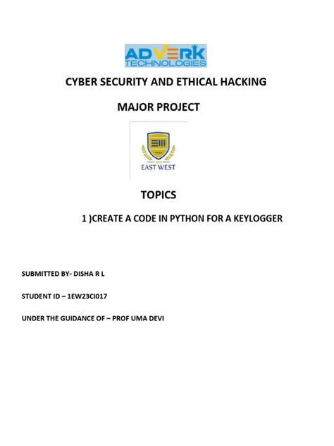 Python Keylogger Implementation Guide Pdf Computer Keyboard Malware