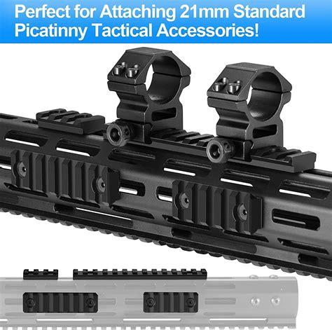 Fangoss Mloc Picatinny Rails Set 6 Pack With 3 5 7 9 11 13 Slot