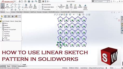 How To Use Linear Pattern Sketch Tools In Solidworks Thinknext Technologies Sketching Tools