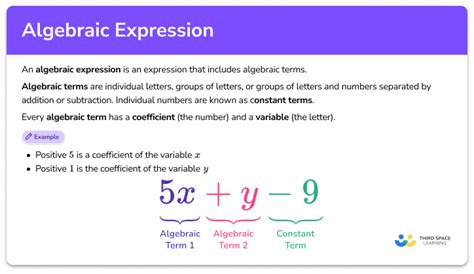 Algebraic Expressions Examples