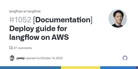 Documentation Deploy Guide For Langflow On AWS Issue Langflow Ai Langflow GitHub