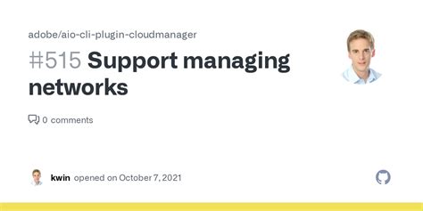 support managing networks · issue 515 · adobe aio cli plugin