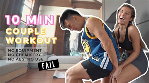 10 Min Workout With My Husband Hilarious Youtube