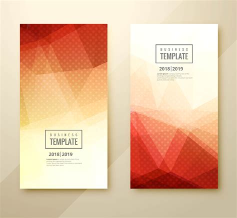 Abstract Colorful Business Template Set Header Design 243567 Vector Art