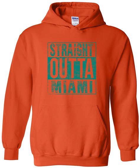 Ugp Campus Apparel Straight Outta Miami Adult Unisex Hoodie X Large