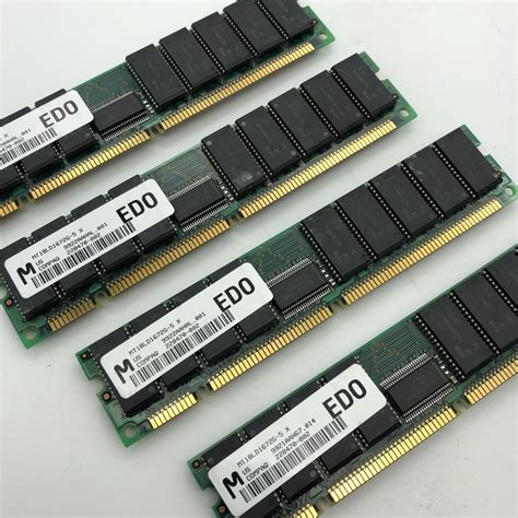 Vintage 128mb Edo Ecc 168pin Dimm Ecc Memory Module 50ns Micron Compaq 228470 Nmath