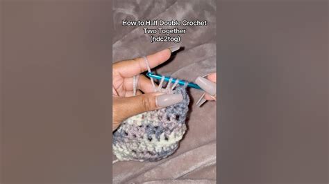 Decrease Stitch For Half Double Crochet 🧶 Crochettutorial
