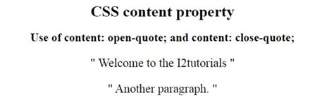 Css Content Property I2tutorials