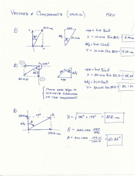 Vector Problems Worksheet At Collection Of Vector