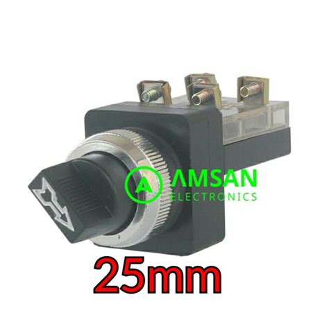 Selector Switch 2 Posisi 25mm 30mm 4 Kaki 1no 1nc Tss 25 Tss 30 Lazada Indonesia