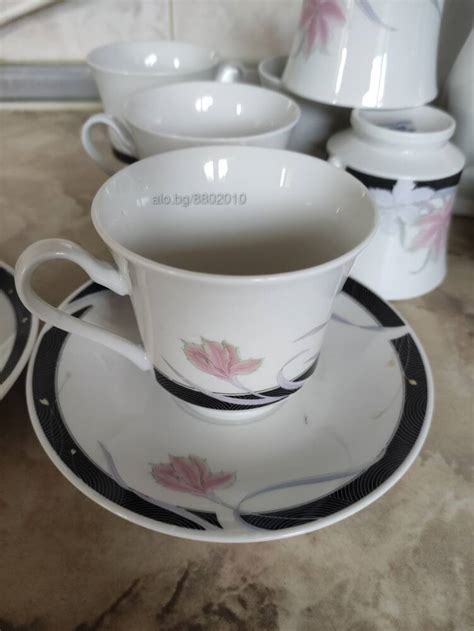 Порцеланов сервиз за чай Съдове Сервизи Прибори Тетевен Пълен сервиз за чай 19 части