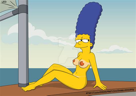 Marge Simpson Naked By Diablodivinity On Deviantart
