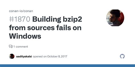 Building Bzip2 From Sources Fails On Windows · Issue 1870 · Conan Io
