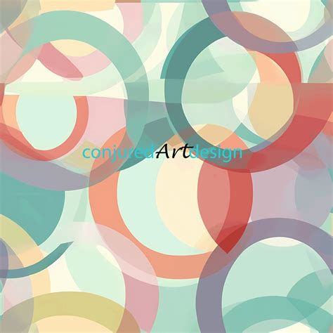 Seamless Image Of An Abstract Circle Pattern Etsy