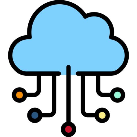 Cloud Computing Generic Outline Color Icon